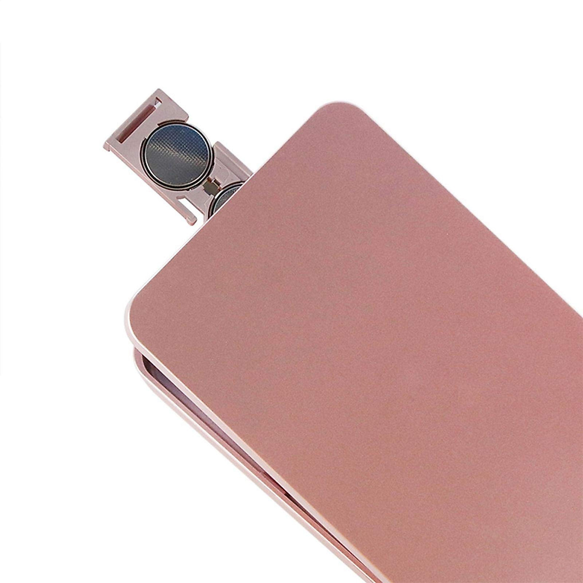 FQYYDD Illuminated Makeup Mirror Portable Mini Led Makeup Mirror Touch Screen Rotates The Makeup Brush Storage Box