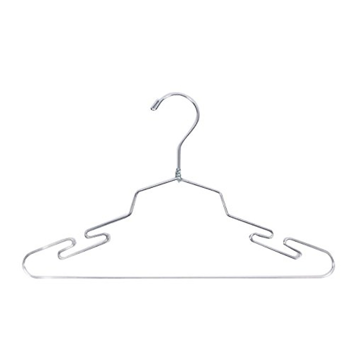 NAHANCO LIN14 14" Chrome-Plated Lingerie Hanger (Pack of 100)