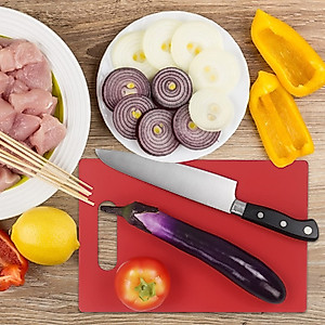 Innouse 4 Pack Colored Mini Cutting Board, Plastic Chopping Board