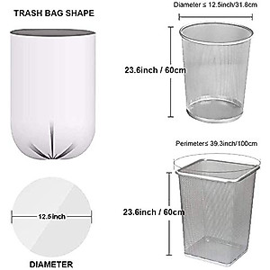 Small Trash Bags, Magesh 4 Gallon Trash Bag/Small Garbage Bags, Strong Wastebasket Liners for Bathroom Bedroom Office Trash Can, Clear 200 Counts