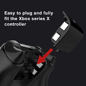 NBCP Battery Pack for Xbox Series X S Controller,Rechargeable Charge Kit for Series X|S Controller Battery Pack 850mAH Wire Charging Cable LED Indicator-1 Pack