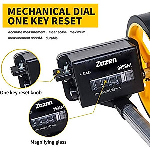 Zozen Metric Measuring Wheel in Meters, Meters Measure Wheel Metric [Up To 9,999m], Meter Measurement Wheel Collapsible Wheel with Carrying Bag