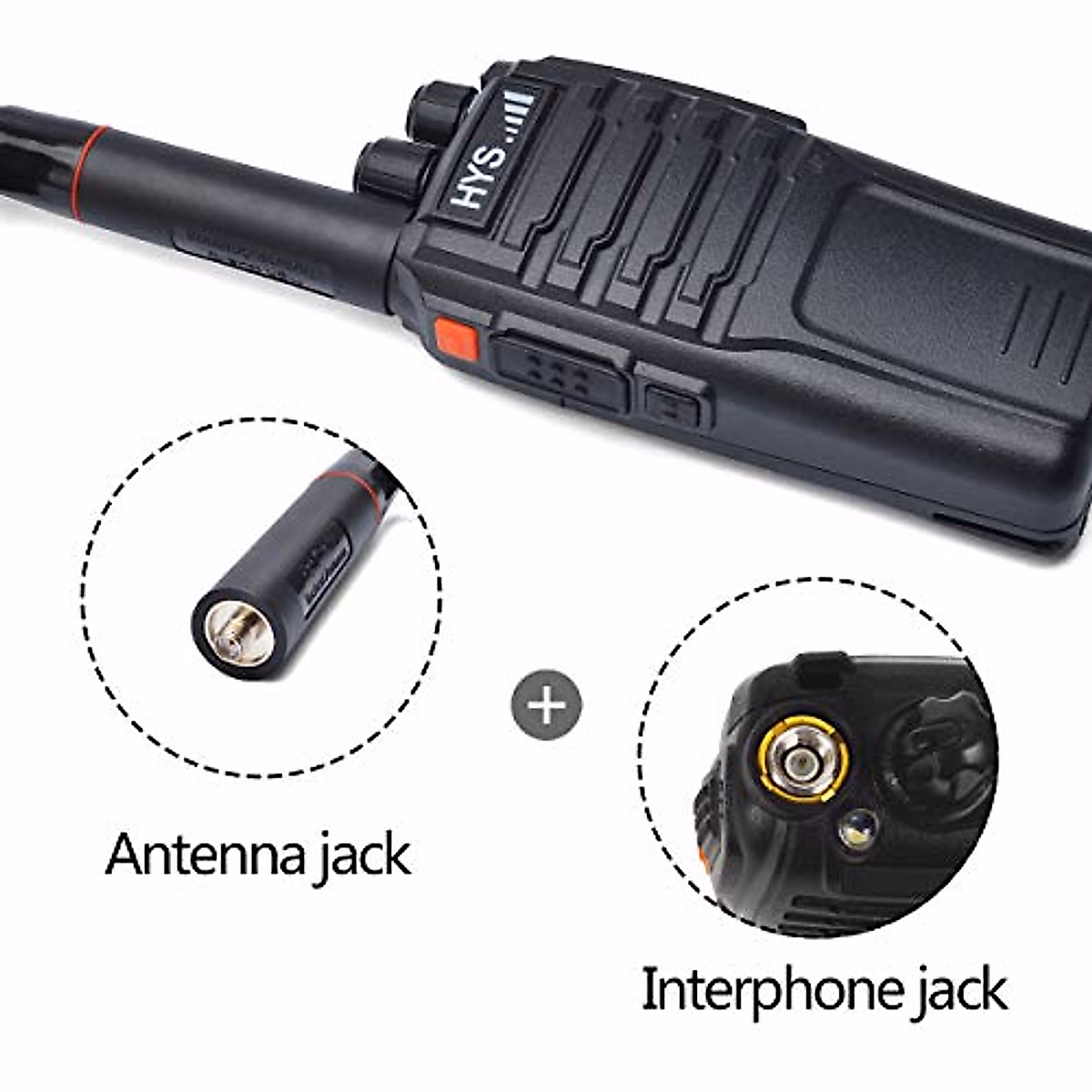 HYS Tactical Foldable Antenna, Dual Band 144/430Mhz SMA-Female Handheld Whip, 31.5inch 800mm Antenna for BF UV-5R Series, UV-82 Series, BF-F8HP Kenwood Two Way Radio