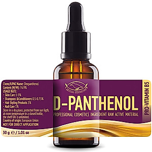 Artekas Innovation D-PANTHENOL - Oil - Cosmetic Grade - 76.9% Concentration - for Homemade Skin, Hair and Nail Products - 1 Oz