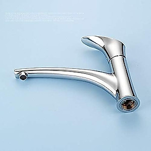Kitchen & Bath Fixtures Taps Faucet,Copper Kitchen Faucet Single Hole Hot and Cold Sink Basin Switch Valve