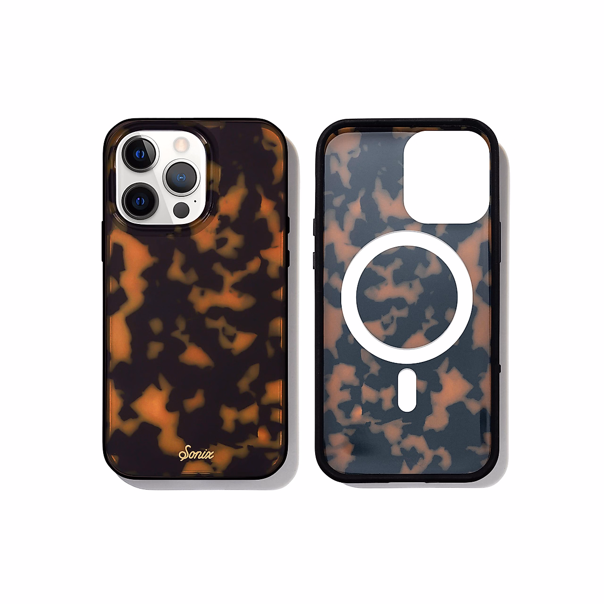 Sonix Phone Case for iPhone 13 Pro Max / 12 Pro Max | Compatible with MagSafe | 10ft Drop Tested | Classic Tortoiseshell Case | Brown Tort
