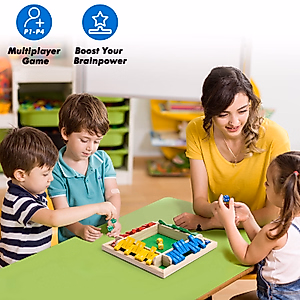 Shut The Box Game, 4-Player Wooden dice Game That's Perfect for Parties and Gatherings. It enhances Math and Decision-Making Skills While Providing Endless Entertainment.