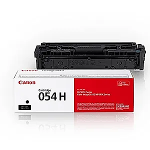 Canon Genuine Toner, Cartridge 054 Black, High Capacity (3028C001) 1 Pack, for Canon Color imageCLASS MF641Cdw, MF642Cdw, MF644Cdw, LBP622Cdw Laser Printer, Black High Capacity