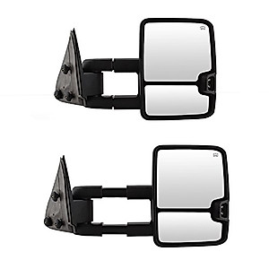 AKKON - For 2003-2006 Chevy Silverado 07 Classic Model Extending Towing Power Heated w/Amber LED Signal Mirrors Left + Right