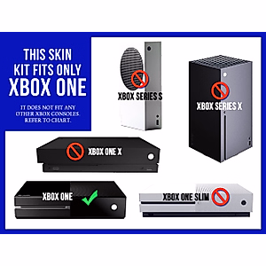 3D Carbon Fiber Fire Red - Air Release Vinyl Decal Mod Skin Kit by System Skins - Compatible with Microsoft Xbox One (XB1)