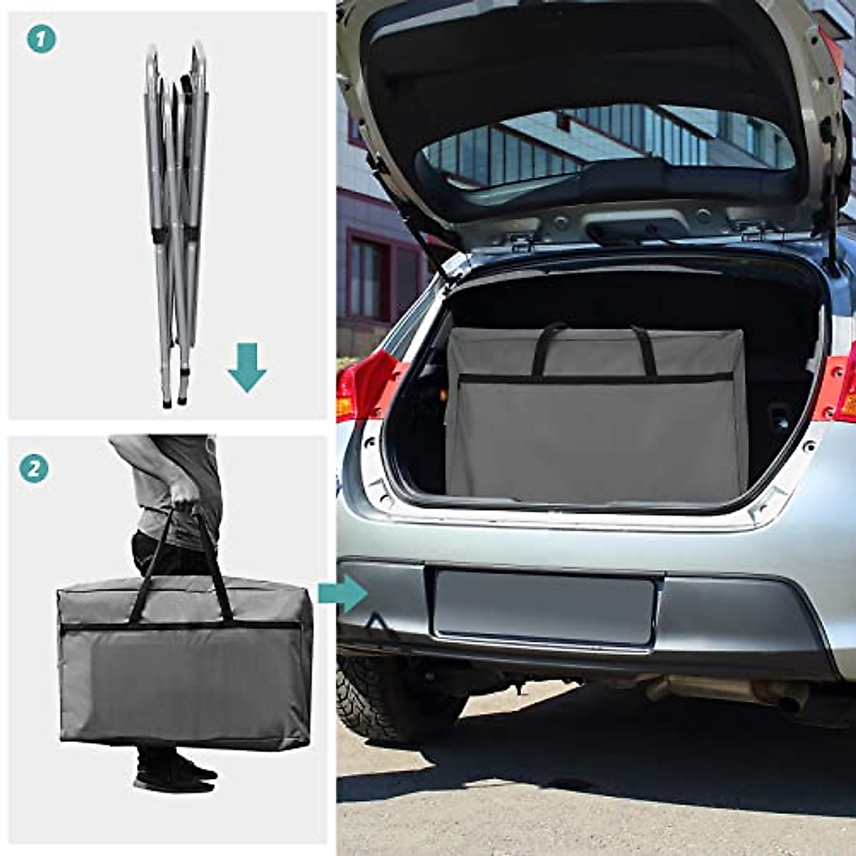 Goplus Camping Kitchen Table, Portable Outdoor Cooking Table with Storage, 26'' Tabletop, Detachable Windscreen, Camp Cook Station, Folding Grill Table for Tailgating BBQ Picnic Backyard Beach RV