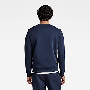 G-Star Raw Men's Premium Core Basic Sweatshirt, Sartho Blue, S