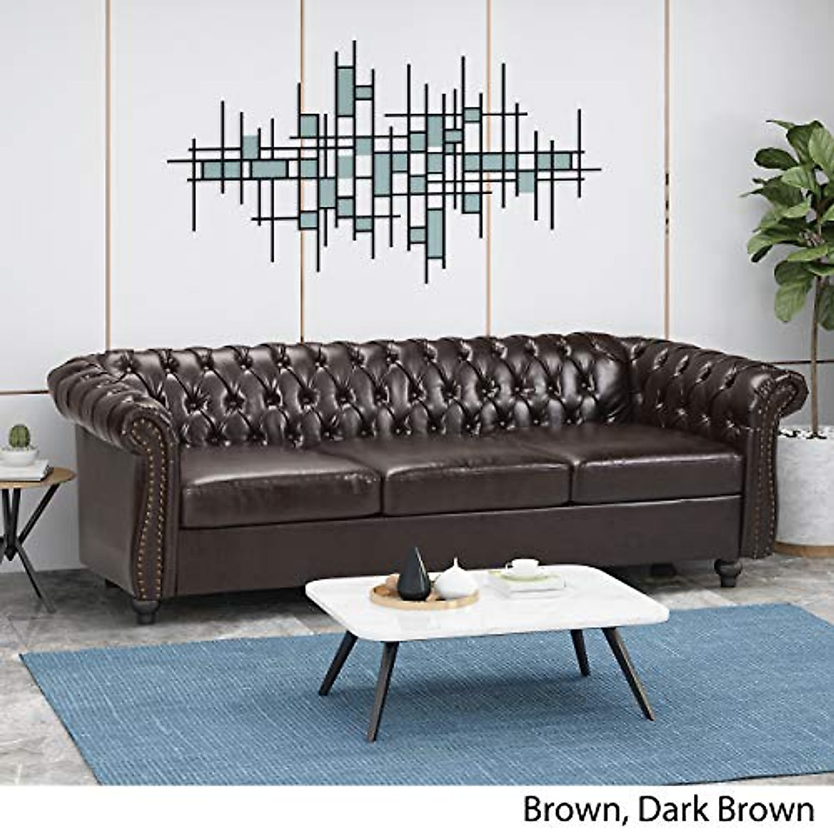 Christopher Knight Home Norma Sofas, Brown, Dark Brown