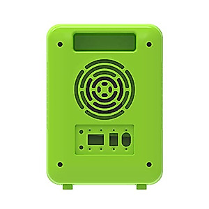 CURTIS Mountain Dew MIS134MD, Mini Portable Compact Personal Fridge Cooler, 4 Liter Capacity Chills Six 12 oz Cans, 100% Freon-Free & Eco Friendly, Lime