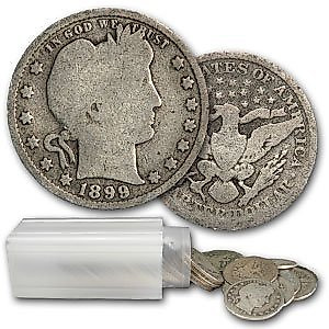 Barber Quarters 1892-1916 (40 Count Roll) - Average Circulated