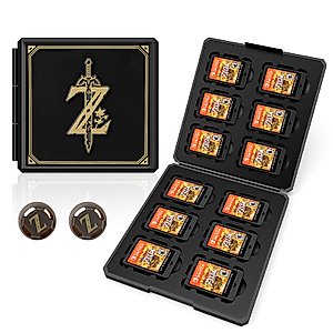 UFOPETIE Game Case Storage for Switch Game Cards Zleda Games Cube up to 12 Games,Foldable Nintendo Switch Game Card Case Cube Nintendo Switch Game Storage,for Zleda Switch Accessories-Letter Z
