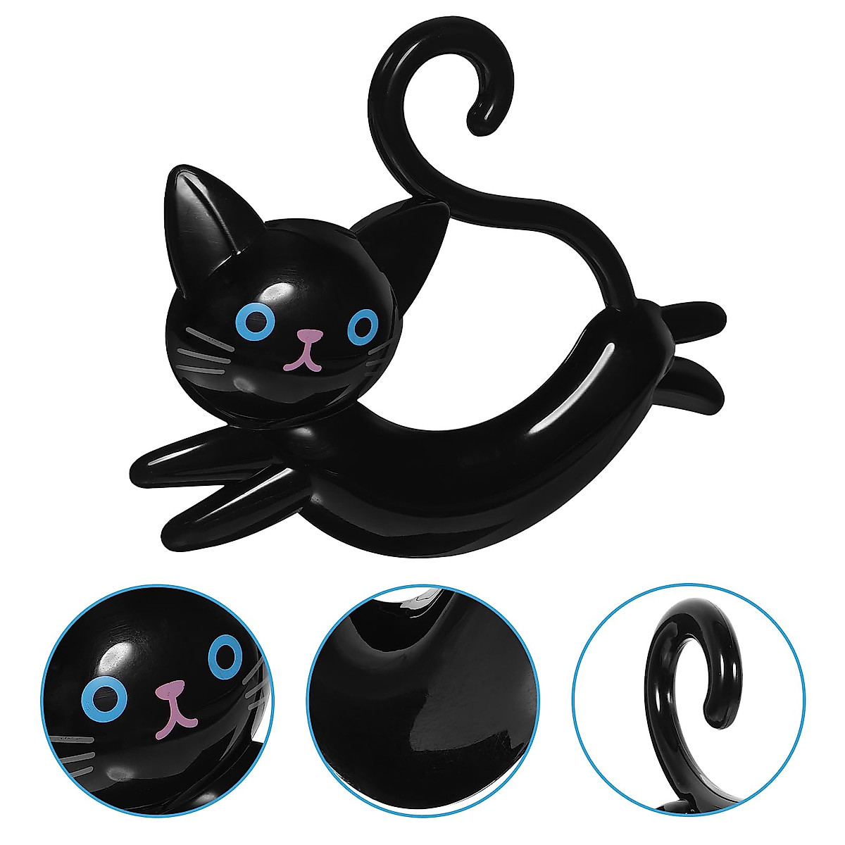 CATIEBYE Modern Towel Hanger for Kitchen Bathroom Towel Holder Wall-Mounted Bath Towel Rack Cat Towel Holder for Women Children