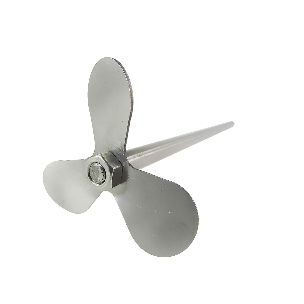 YUCHENGTECH Thread Three Blade Stirring Bar Stirring Rod Anchor Paddle Electric Blender Stainless Steel Stirrer for Lab Industrial Mixing 9.75x2.01x0.31in