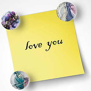 Poitvd 12Pcs Glass Strong Magnetic Refrigerator Magnet Fridge Sticker,Marble Crystal Fridge Magnets Decoration for Crafts,Fridge Magnets for Kitchen, Office Whiteboard, Cabinet and Dishwasher