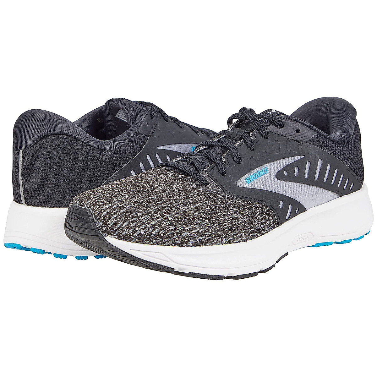 Brooks Range 2 Black/White/Vivid Blue 7.5 B (M)