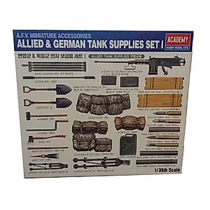 Academy WWII German and Allied Tank Equipment Set I Model Kit