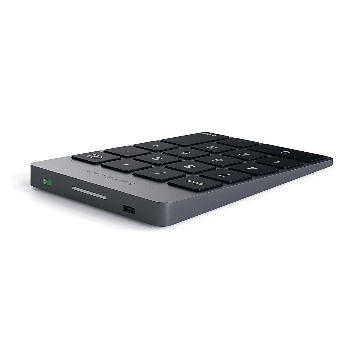 Satechi Slim Aluminum Bluetooth Wireless Keypad 18-Key Numpad Keyboard Extension – for iMac Pro, iMac, Mac Mini, MacBook Pro/Air, Windows, PC, Laptop and More - Space Gray