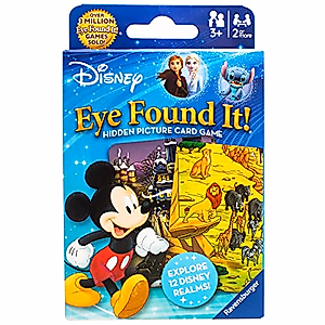 Ravensburger World of Disney Eye Found It Card Game - Engaging Family Fun | Immersive Disney Scenes | Skill-Building Game | FSC-Certified Materials