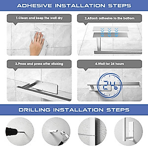 GLNLQ Wall Mount Paper Towel Holder, Sturdy Under Cabinet Paper Towel Holders, Rustproof Stainless Steel Paper Towel Holder, Hanging Paper Towel Holder, Kitchen Paper Towel Holder Inside Cabinet Door