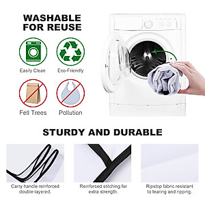 French Bulldog Puppy Shopping Bag Reusable Grocery Tote Bag Collapsible Pouch Bags with Handle