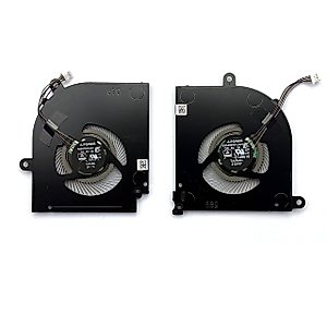 Bestpart New CPU+GPU Cooling Fan Replacement for MSI Stealth 15M MS-1562 MS-1563 BS5405HS-U4W BS5405HS-U4X DC5V 1A Dual Fans