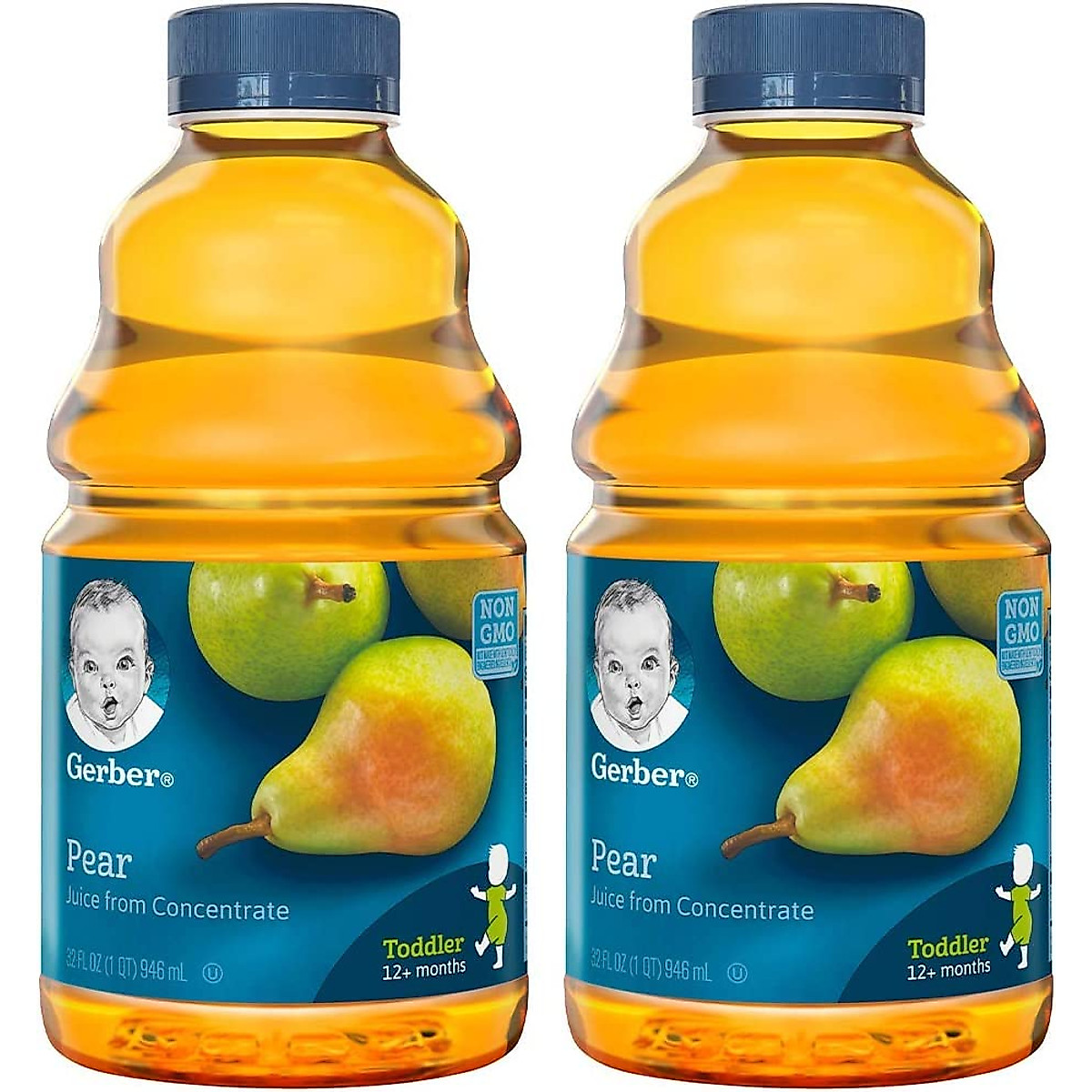 Gerber Nature Select Baby 100% Fruit Juice 32 Fl Oz (Pack of 2) (100% Pear Juice)