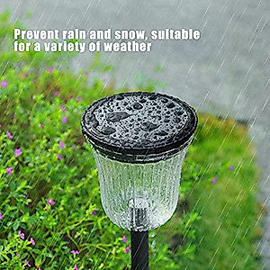 plplaaobo Solar Lawn Lamp, LED Landscape Lights Waterproof Solar Pathway Lamp Outdoor Decorative Light for Patio Courtyard Villa Garden