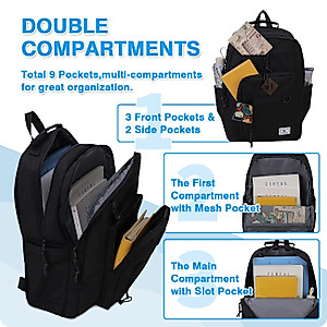 VX VONXURY School Backpack Water Resistant 15 Inch Girls Bookbag Schoolbag with Double Comparments Backpacks for Teen Boys