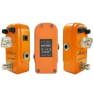 MIMIDI Leon Ultimate Drive Electric Guitar Effect Pedal True Bypass With 4 functional knobs(LEVEL/TONE/HP&LP) Aluminum Alloy（316）