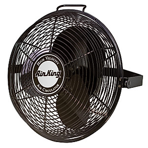 Air King 9314 14-Inch Industrial Grade High Velocity Multi Mount Fan,Black