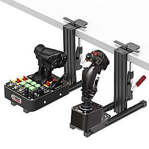 2 Set The Desk Mount for The Flight Sim Game Joystick, Throttle and Hotas Systems Compatible with Logitech X56, X52, Thrustmaster T-Flight Hotas,Thrustmaster T.16000M, Thrustmaster TCA,Wining orion 2