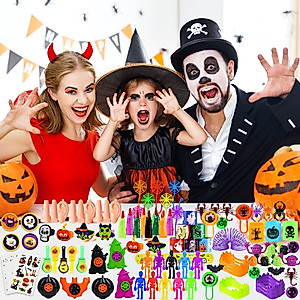271 Pcs Halloween Party Favors, Halloween Toys Bulk for Kids Party Supplies, Halloween School Prizes,Halloween Stuff Assortment Classroom Trick Treating Halloween Treasure Box Gifts for Boys Girls
