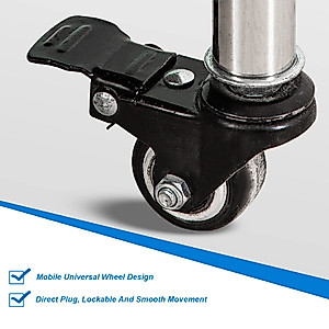 Movable Commercial Floor Mop Sink with Mop Holder, Bathroom Rectangular Mop Service Basin Slop Sinks for Garage, Store