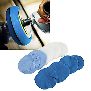 9 Pcs 6 Inches Buffer Bonnets Waxers Bonnet Set,Car Orbital Buffer Polisher Pad Bonnet Microfiber Polishing Buffing Bonnet Set for Cars Motorcycles