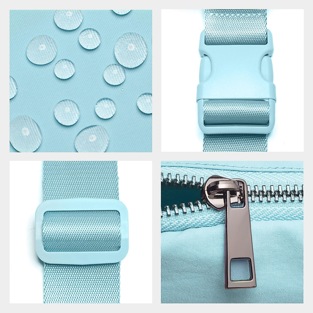 Belt Bag Fanny Pack Crossbody Bags for Women Fashion Waist Packs with Adjustable Strap Gifts for Women Men Teen Girls (Icing Blue)