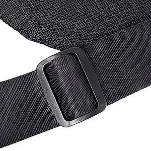 Solmyr Arm Sling for Broken Fractured Bones Elbow Wrist, Adjustable Shoulder Immobilizer & Rotator Cuff Support Brace, Split Strap and Waistband, Universal for Left and Right Arms, Men and Women(M)