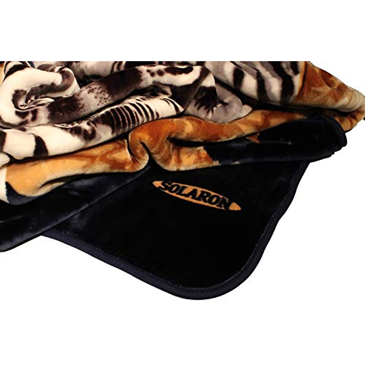 White Tiger Blanket I Korean style Mink Ultra Silky Soft Reversible Bed comforter bedspread bedding Cobias I Heavy thick weight I Perfect for Winter and Warm for all season throw(Queen, 71 Tiger Blue)