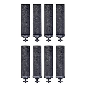 Berkey Authentic Black Berkey Elements BB9-2 Filters for Berkey Water Systems (Set of 8 Black Berkey Elements)