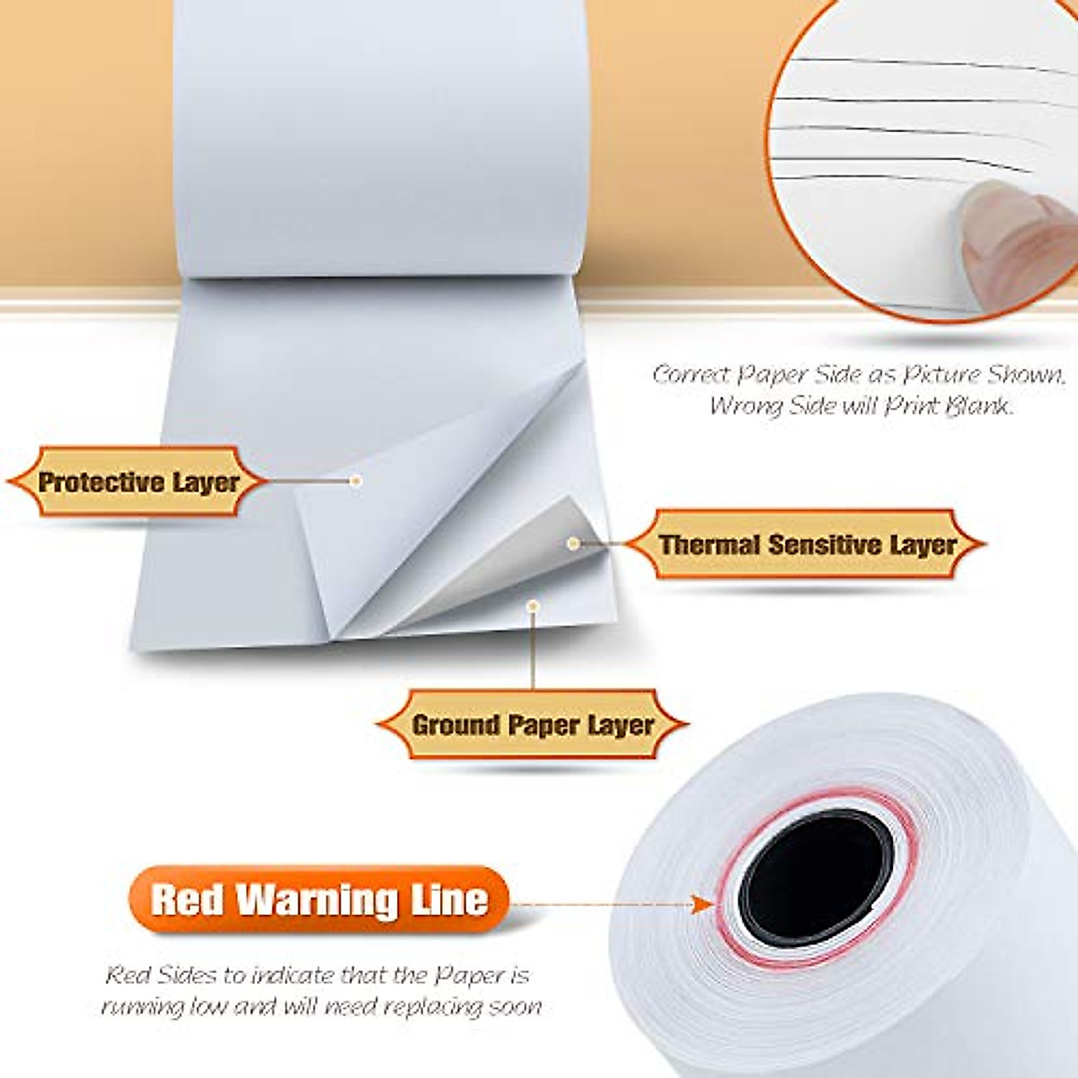 TK Thermal King, 2-1/4" x 85' Thermal Paper Cash Register POS Receipt Paper (50 rolls/Case x 1)