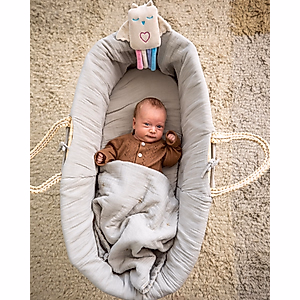 Lulla Owl Baby Toys Sleep Aid - Real Life Heartbeat and Breathing Sound Machine, Attaches to Crib, Suitable from Birth, 24hr Continuous Play, Machine Washable, Perfect Newborn Baby Gifts