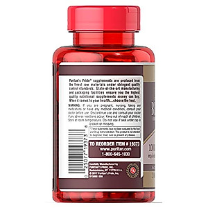 Puritans Pride Black Cherry 1000 mg Capsules, 200 Count