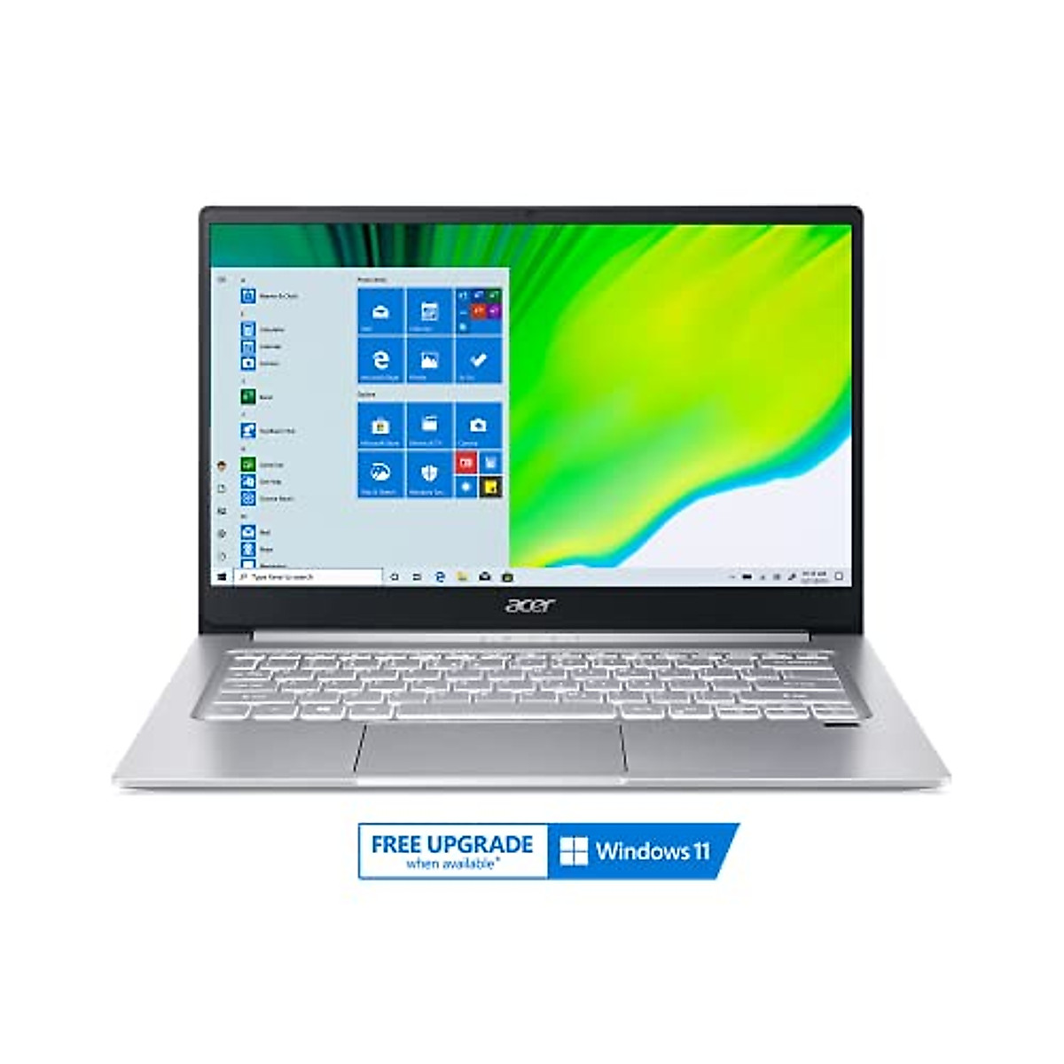 Acer Swift 3 Thin & Light Laptop, 14" Full HD IPS, AMD Ryzen 7 4700U Octa-Core with Radeon Graphics, 8GB LPDDR4, 512GB NVMe SSD, Wi-Fi 6, Backlit KB, Fingerprint Reader, Alexa Built-in