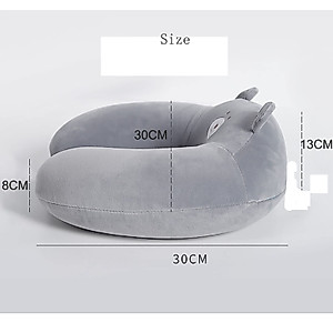 Travel Pillow Memory Foam Neck Pillow Head Support Soft Pillow for Sleeping Rest U Shaped Neck Pillow With Washable Microfiber Cover Portable Headrest Great for Airplane Chair Car Home Office Use