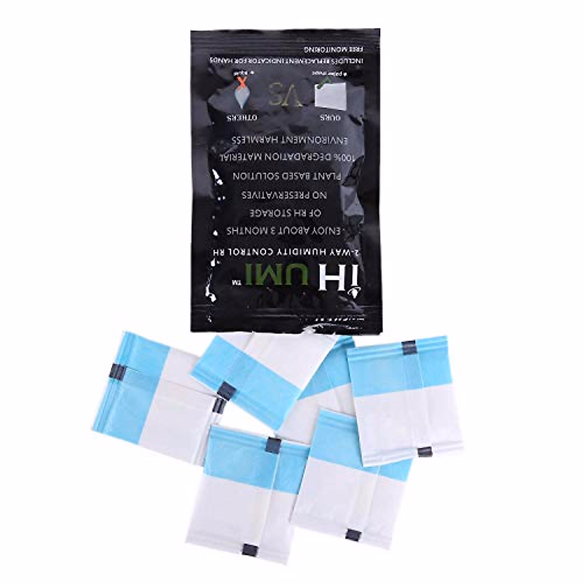 IHUMI 72% Humidity Packs, 2-Way Humidity Control Packs,for Flower,Wood Instruments,4 Gram-20 Pack