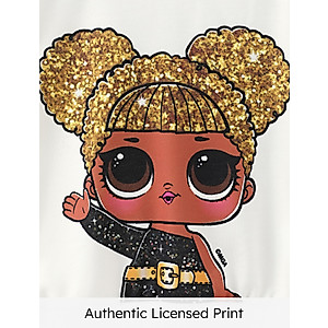 L.O.L. Surprise! Girl Birthday Skirt Set with Cute Bag, Long Sleeve Print Pullover Tee Mesh Tutu Skirts 3 Piece Outfit Set